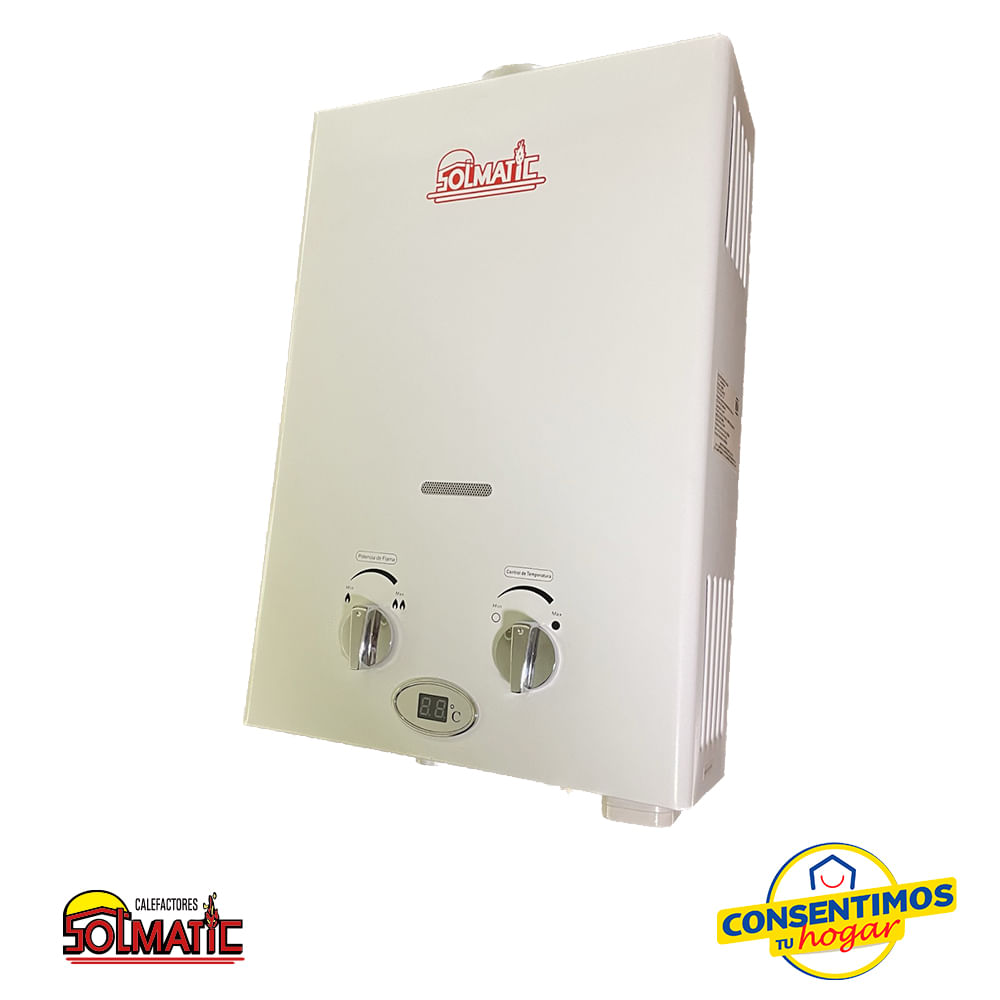 Boiler SOLMATIC SB06LP 6 Litros Butano Instantáneo - Blanco ...