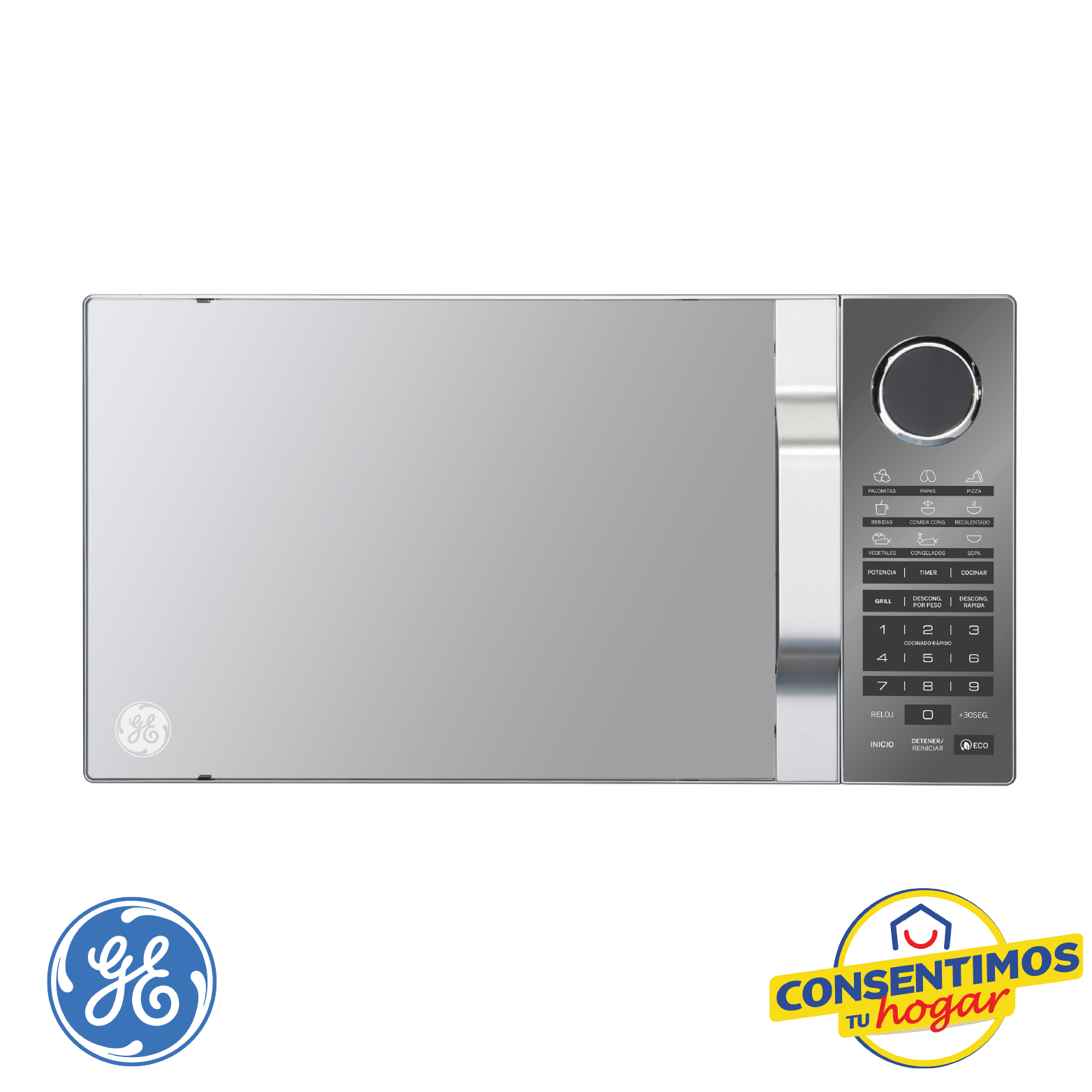 Horno de microondas GE 1.4 pies MGE14SEJG - Espejo - Villarreal Muebles